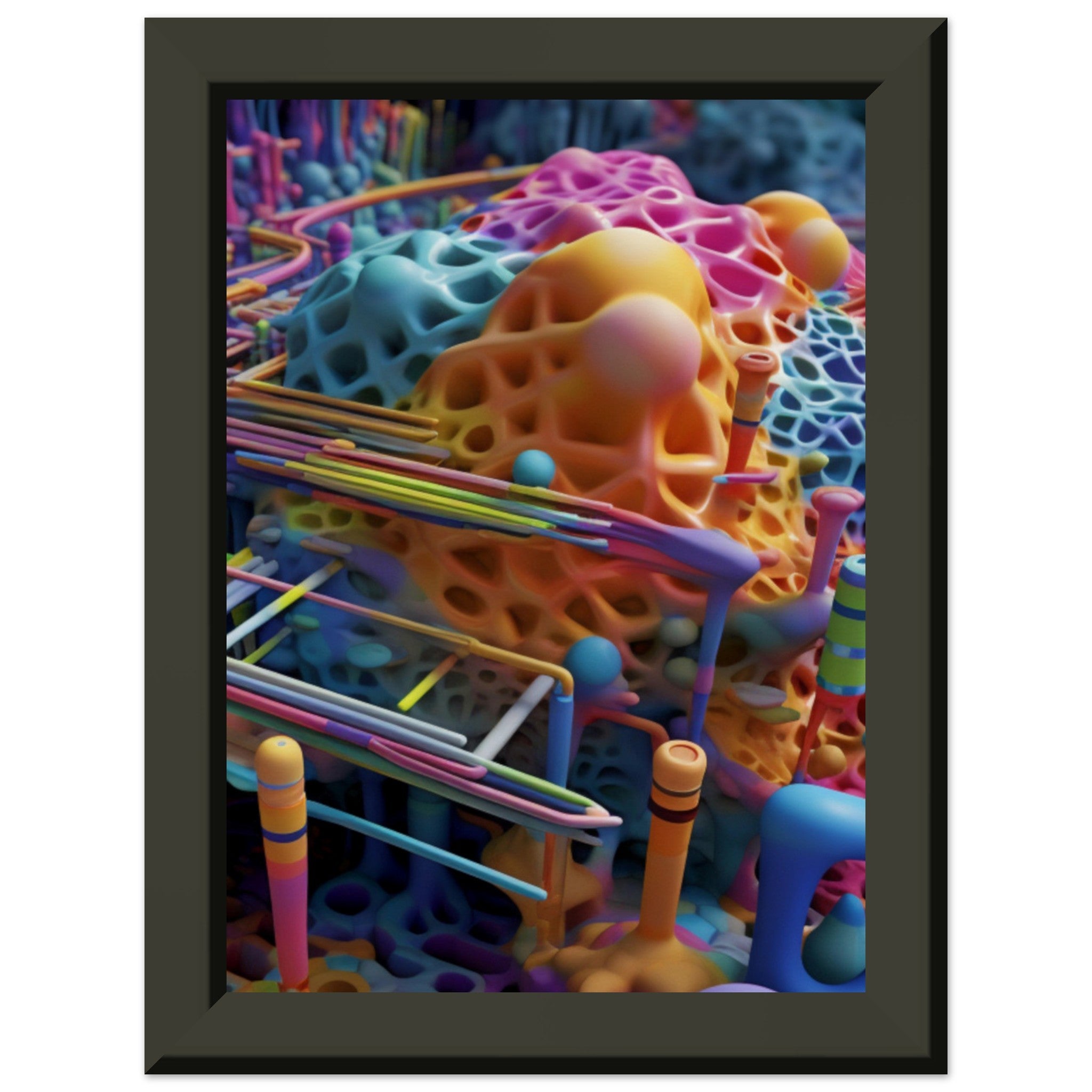 Museum-Quality Matte Paper Metal Framed Poster – ACIDMATH AI